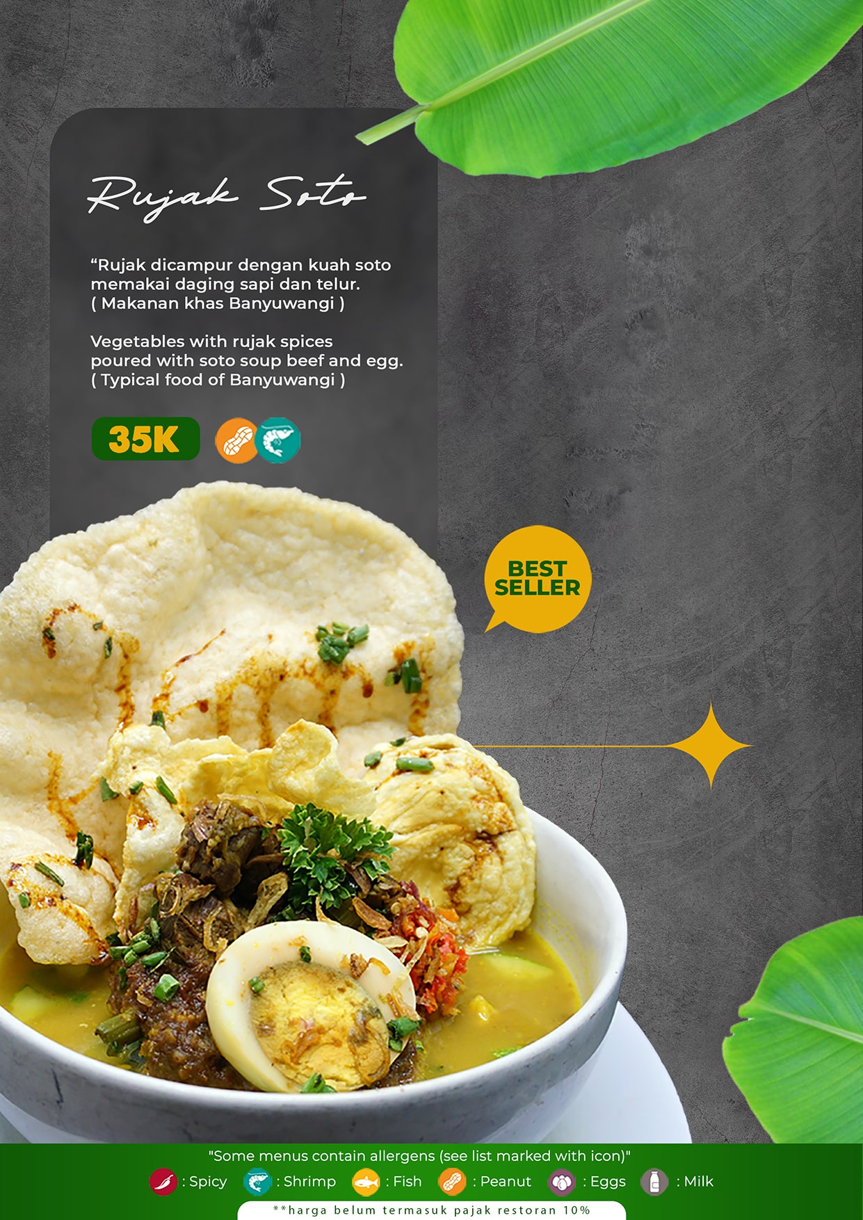 Menu - Srengenge Wetan : The First Traditional Osing Food Restaurant in ...