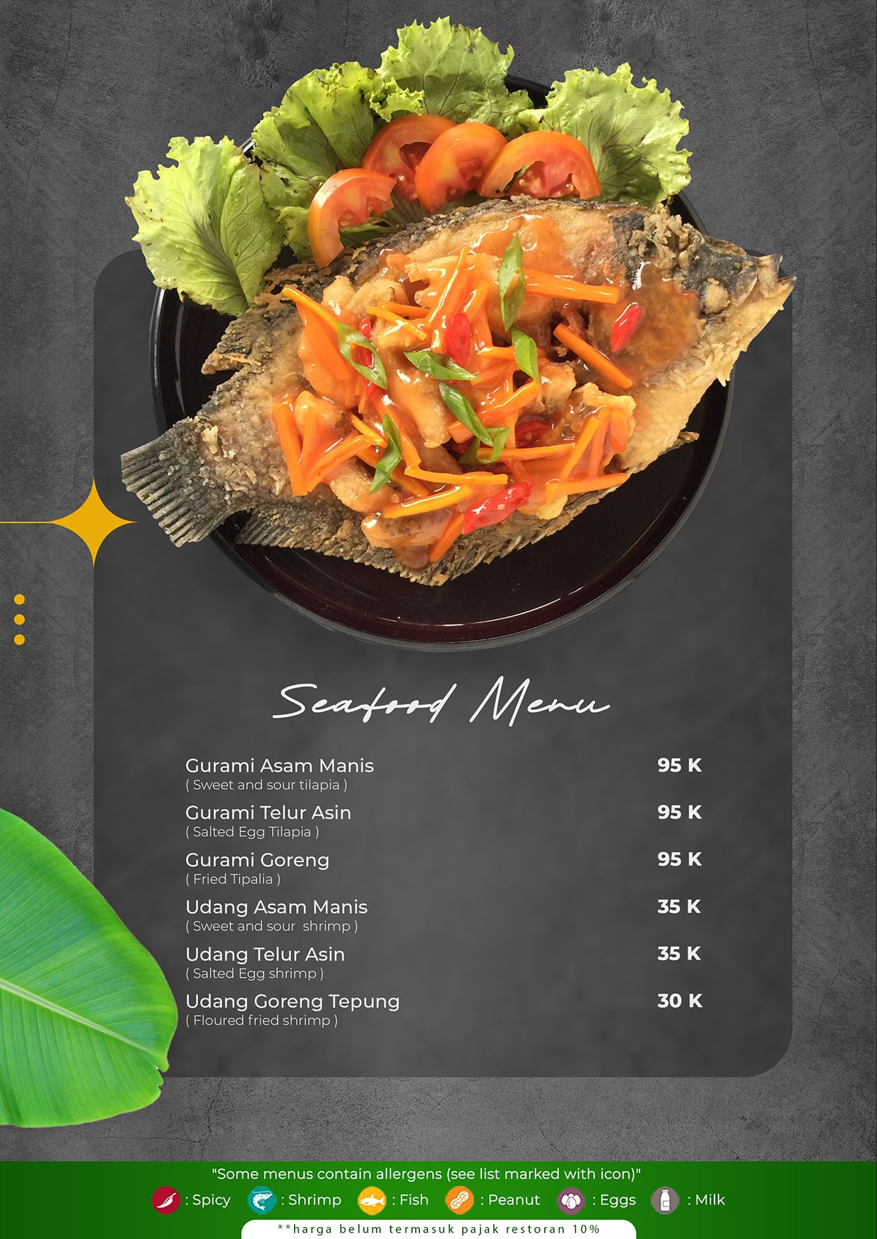 Menu - Srengenge Wetan : The First Traditional Osing Food Restaurant in ...