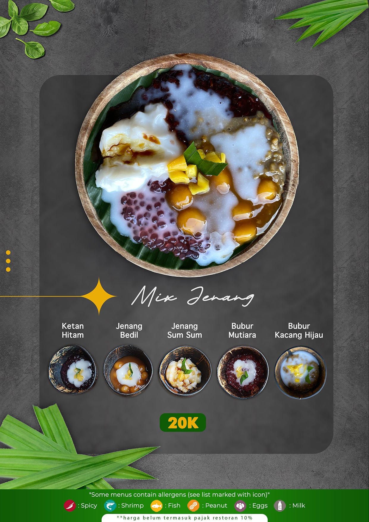 Menu - Srengenge Wetan : The First Traditional Osing Food Restaurant in ...