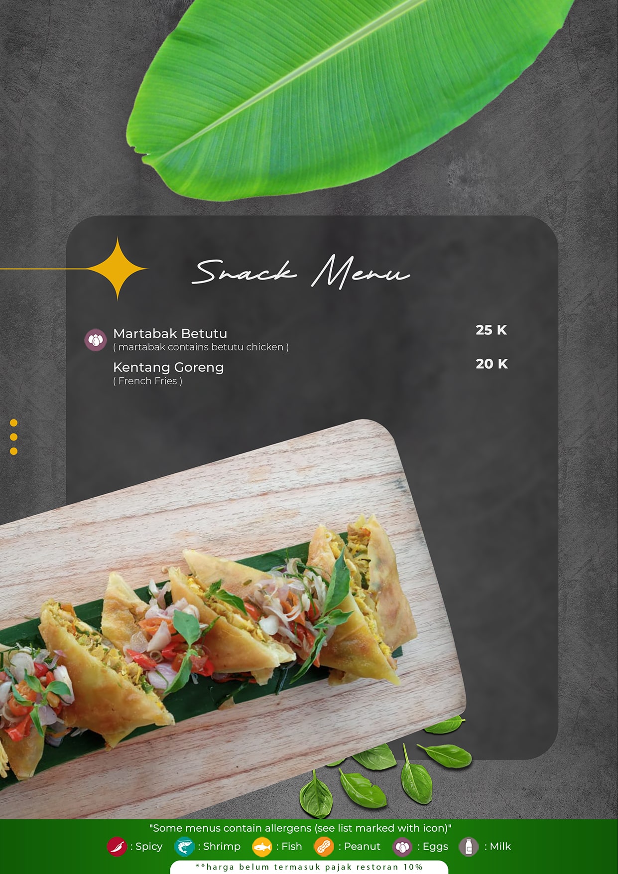 Menu - Srengenge Wetan : The First Traditional Osing Food Restaurant in ...