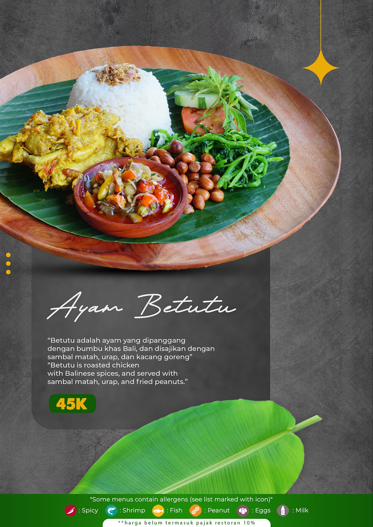 Menu - Srengenge Wetan : The First Traditional Osing Food Restaurant in ...